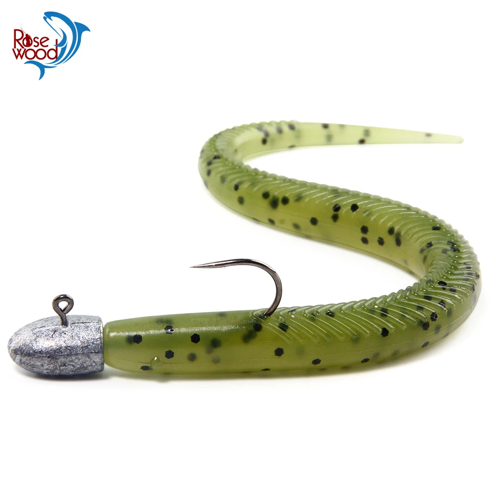 Rosewood-140mm-Soft-Plastic-Bass-Bait-Drop-Shot-Fishing-Lures-4g-Minnow ...