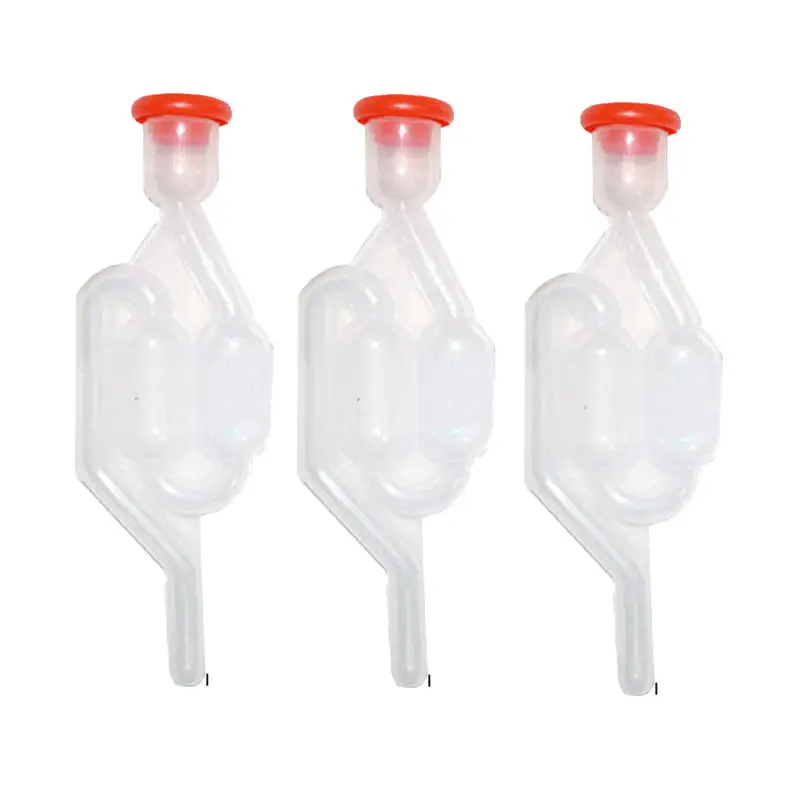 단방향 와인 에어락 맥주 양조 발효 체크 밸브 플라스틱 에어락 워터 씰 가정용 와인 제조 배기 밸브 발효기 Aliexpress