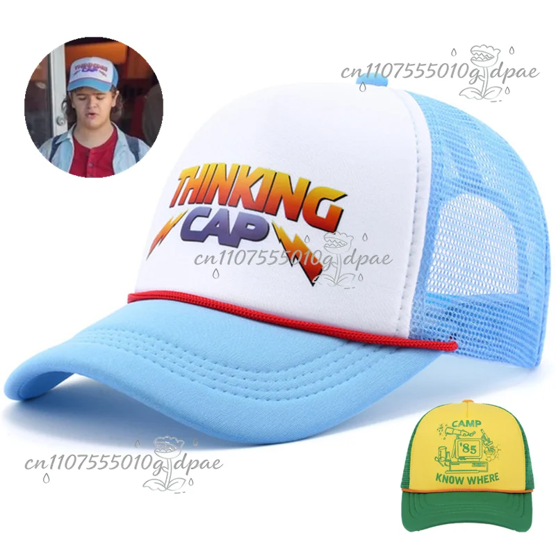Retro Stranger Cosplay Hat Dustin Baseball Cap Mesh Thinking Hats Adult ...