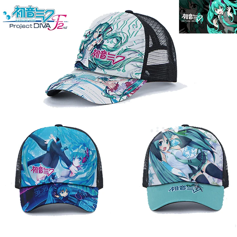 Hatsune-Miku-Kawaii-Cartoon-Anime-Peripherals-Series-Miku-Hats-Cosplay ...