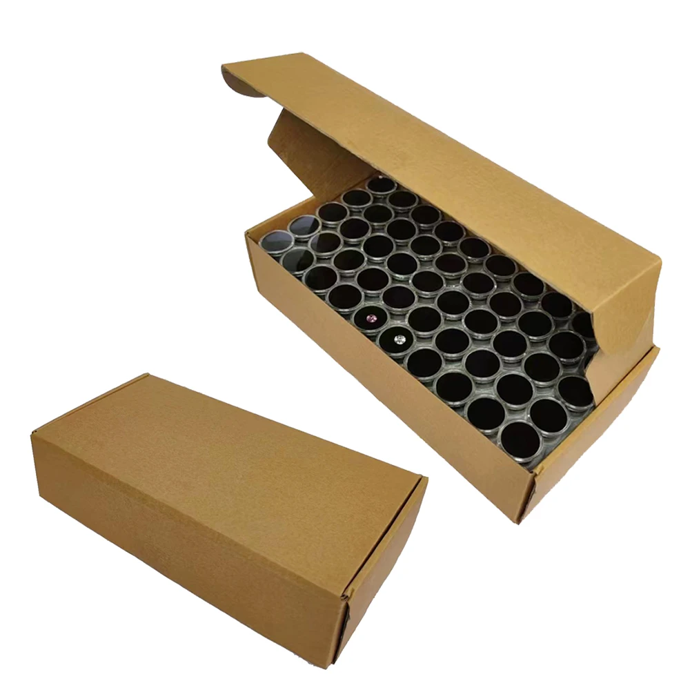 200Pcs-Round-Diamond-Jewelry-Display-Storage-Box-Clear-Gems-Showcase ...