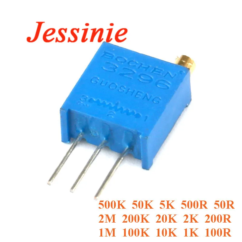 5pcs-3296-Trimmer-Potentiometer-3296W-Variable-Resistor-Adjustable ...