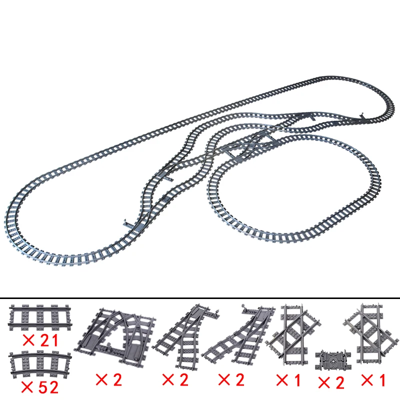 MOC-Creative-Expert-Ideas-City-Train-Tracks-Straight-Curved-Switch ...