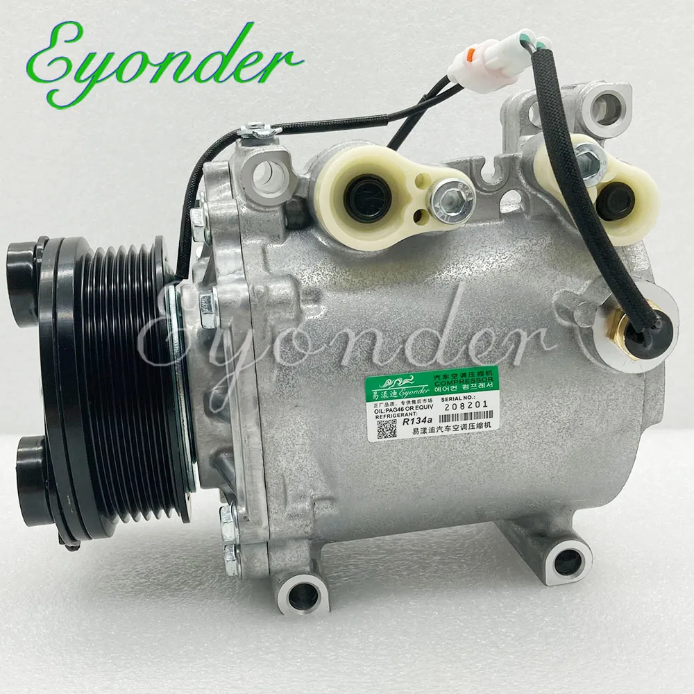 Msc90c Ac A/c Aircon Compressor Cooling Pump Pulley Pv6 For Mitsubishi ...