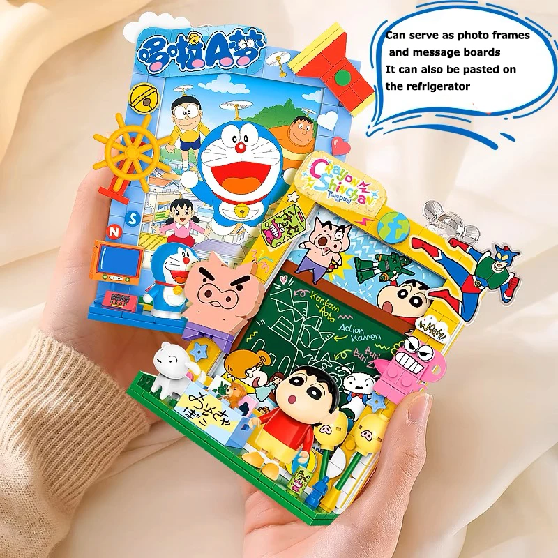 New-Doraemon-Building-Blocks-Crayon-Shin-chan-Originality-Picture-Frame ...