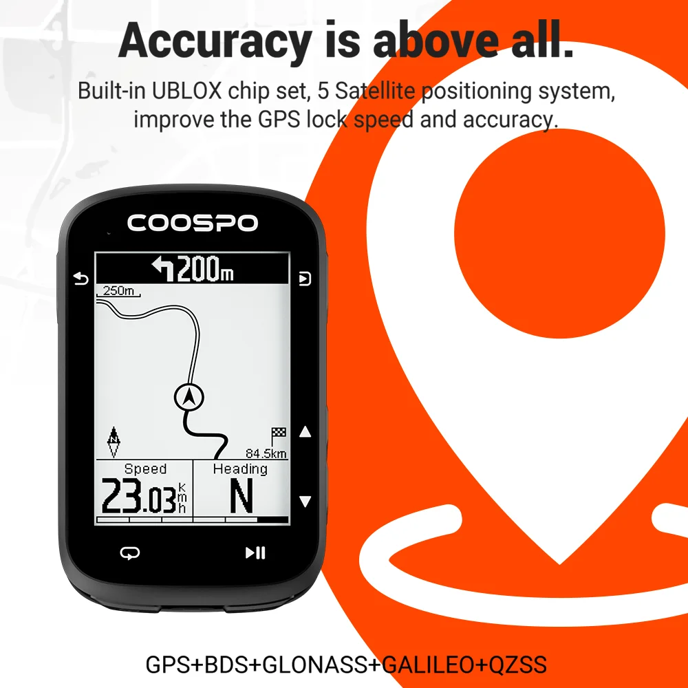 COOSPO-CS500-Bike-Computer-GPS-Wireless-Cycling-Odometer-Bicycle ...
