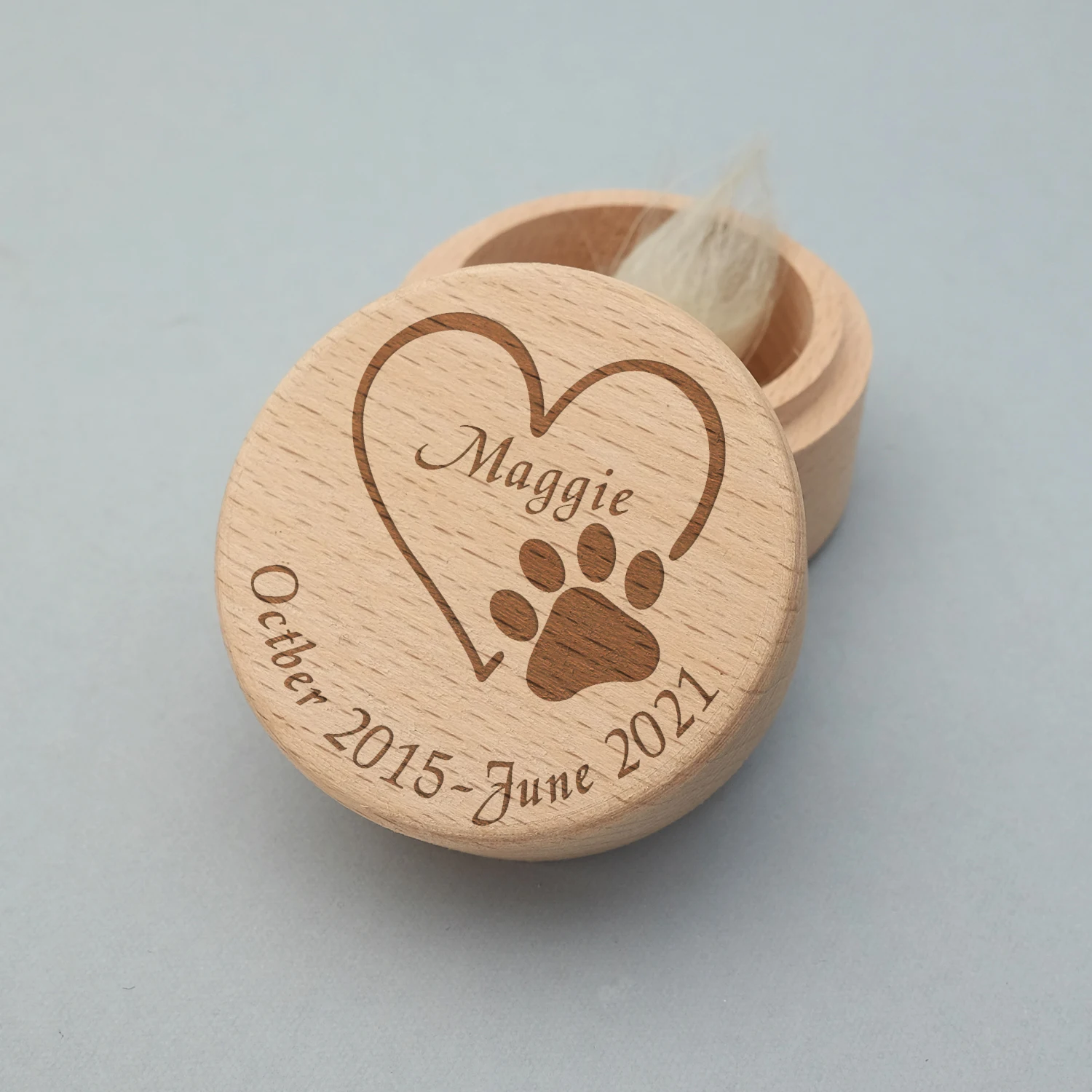 Personalised-Wooden-Pet-Memorial-Box-With-Lid-Pet-Fur-Keepsake-Gift ...