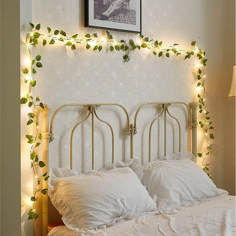 Twinkle Lights Over Bed