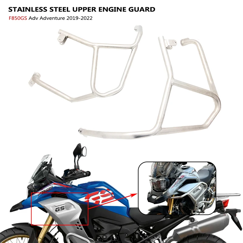 F850GS-ADV-Stainless-Steel-Upper-Engine-Guard-Bumper-Crash-Bar-Frame ...