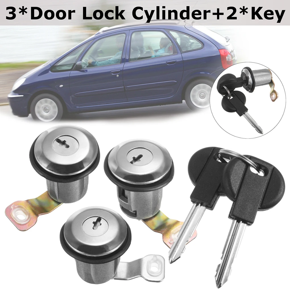 Barrel-Lock-Set-Door-Lock-Set-Compatible-for-Peugeot-Partner-Xsara ...