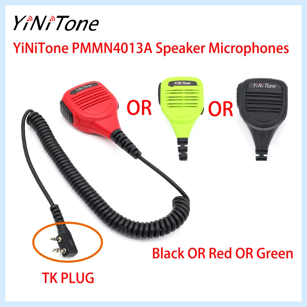 ไมโครโฟนวิทยุ YiNiTone PMMN4013A TK แบบ 2 ขา พร้อมช่องเสียบเสียง 3.5 ...