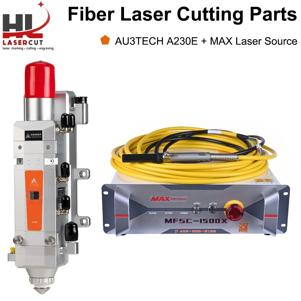 0-3KW AU3TECH A230E CL100 FL125 Autofocus Fiber Laser Cutting Head and ...