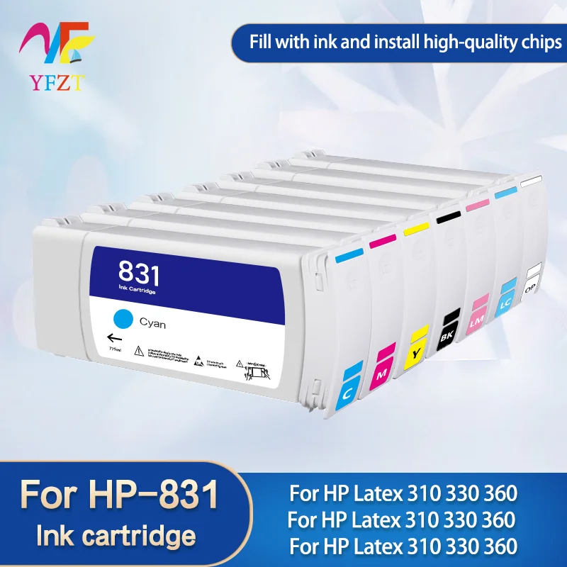 For HP 831 Ink Cartridge Full With Latex Ink With Chip compatible For ...