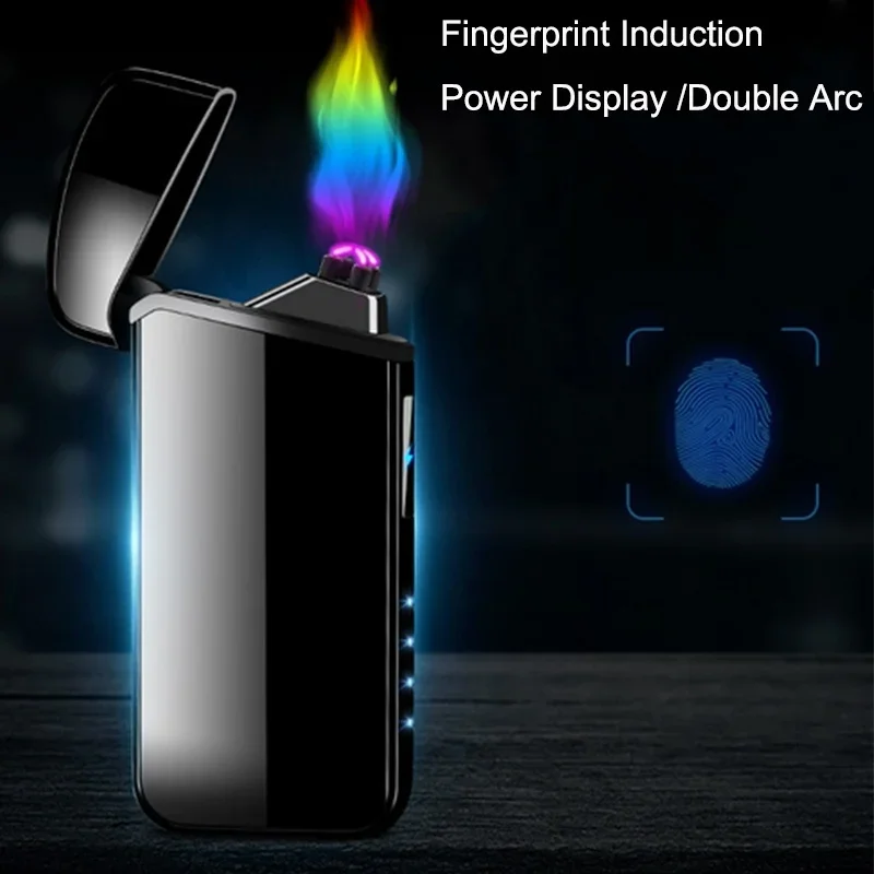 New USB Charging Electronic Dual Arc Flameless Cigarette Lighter ...