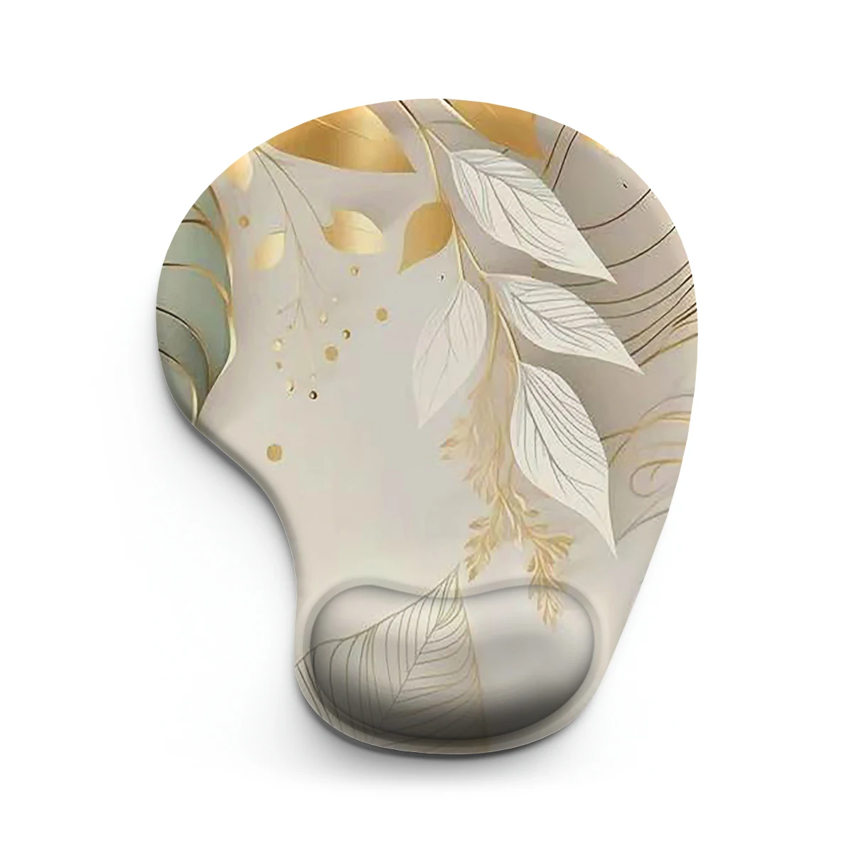 Gold-Silver-Leaf-Mouse-Pad-Wrist-Ergonomic-Soft-Anti-Slip-Wrist-Rest ...