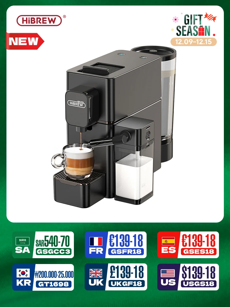 HiBREW-Nes-Capsule-Coffee-Machine-Automatic-Frothed-Milk-Cappuccino-and ...