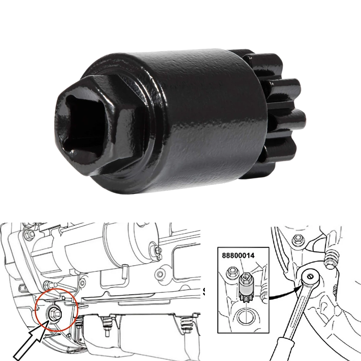 Engine-Flywheel-Turning-Barring-Tool-Rotating-Tool-88800014-For-Volvo ...