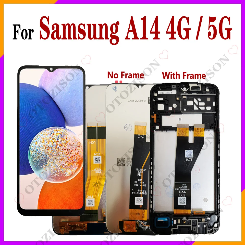 For Samsung Galaxy A14 LCD A145F A145P A145R Display A14 5G A146 A146B ...