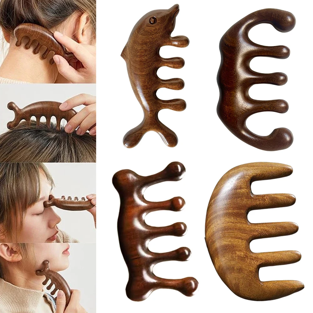 1Pc-Sandalwood-Eye-Nose-Meridian-Massager-Wide-Tooth-Massage-Comb ...