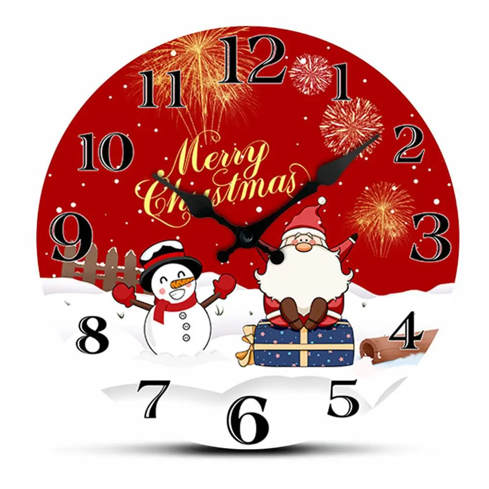 New-Arrival-10-Inch-Christmas-Wall-Clocks-Silent-Non-Ticking-Xmas-New ...