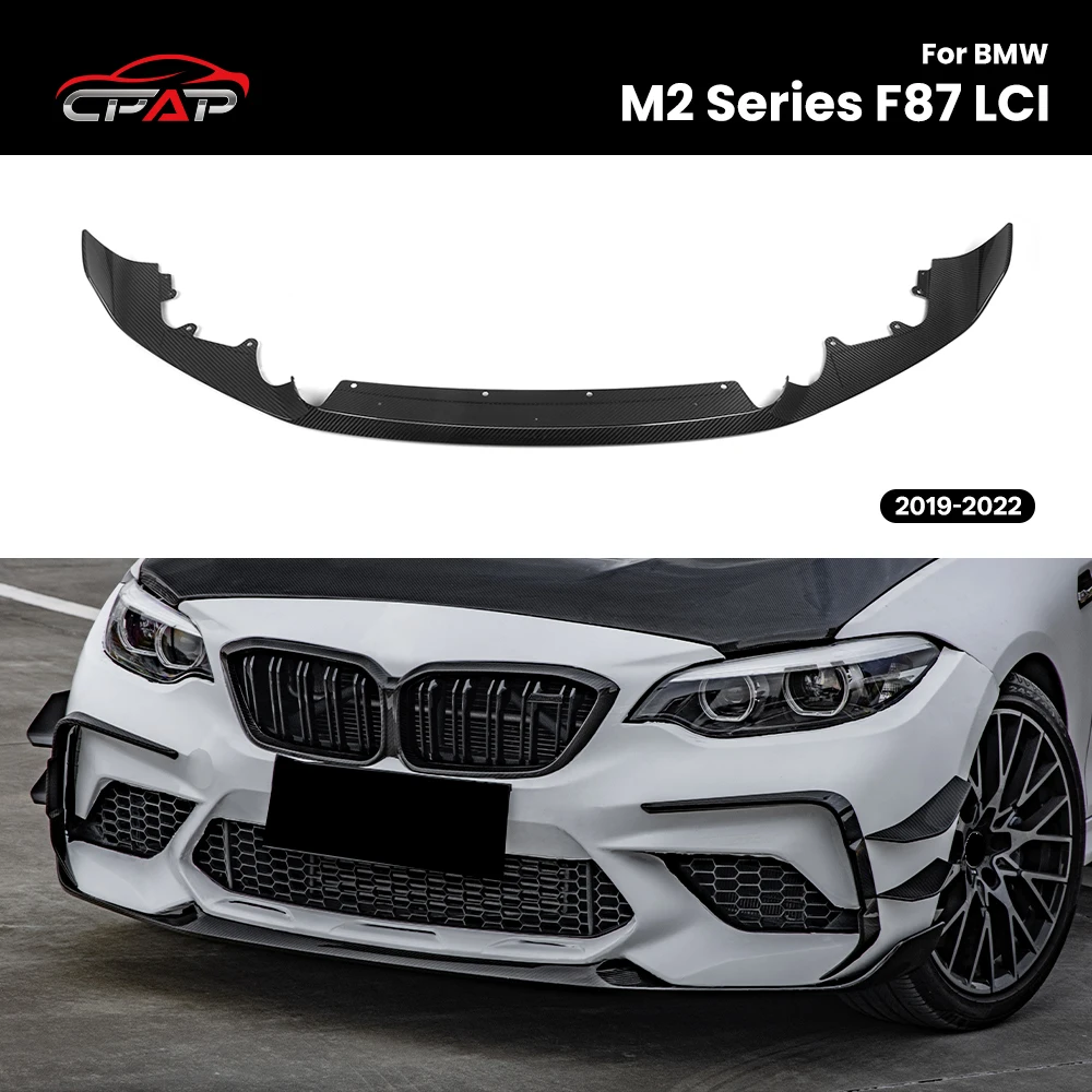Real Dry Carbon Fiber Front Lip Diffuser Bumper Splitter Lip Body Kits ...