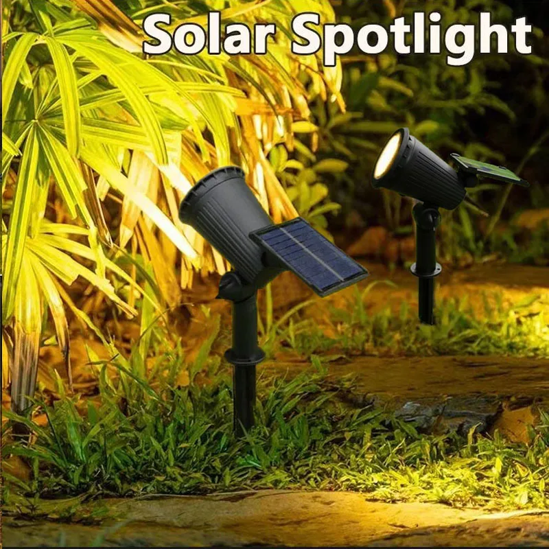 Solar-LED-Spotlight-for-Outdoor-Garden-Landscape-Lighting-Waterproof ...