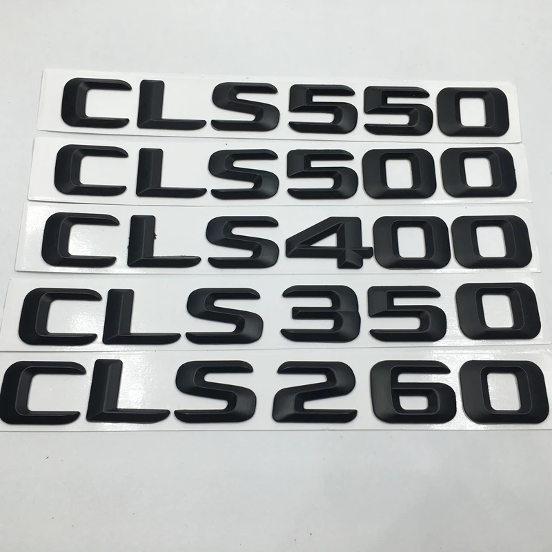 Car Sticker Cls 260 350 400 500 550 Rear Lid Emblem Logo Badge Words ...