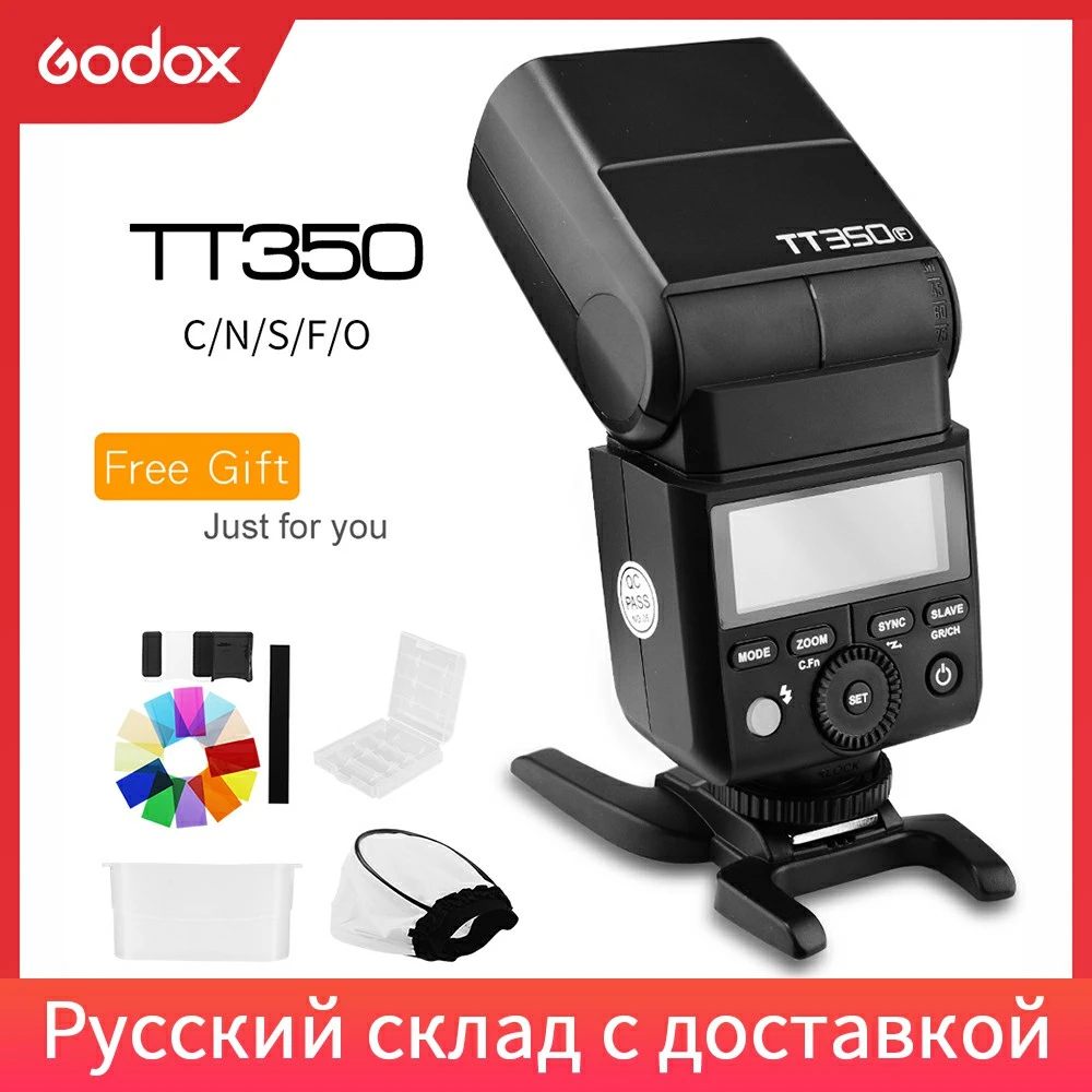 Godox TT350C TT350N TT350S TT350F TT350O Flash 2.4G HSS TTL Wireless ...