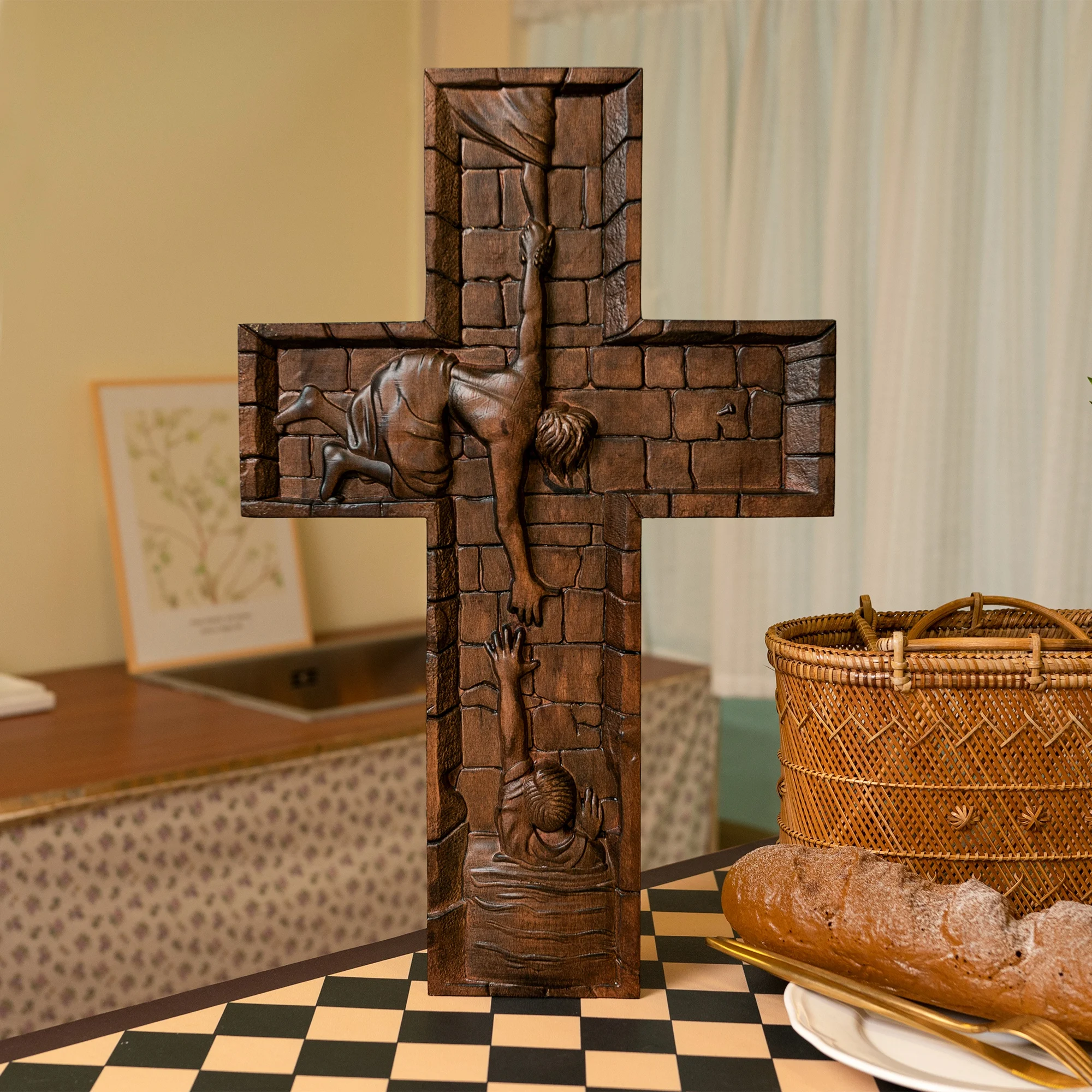 Jesus-Christ-the-Savior-Decorative-Christian-Cross-Wall-Cross-Wooden ...