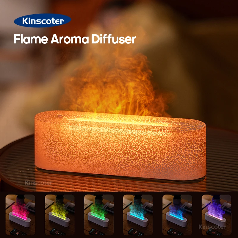 KINSCOTER-RGB-Flame-Aroma-Diffuser-Air-Humidifier-Ultrasonic-Cool-Mist ...