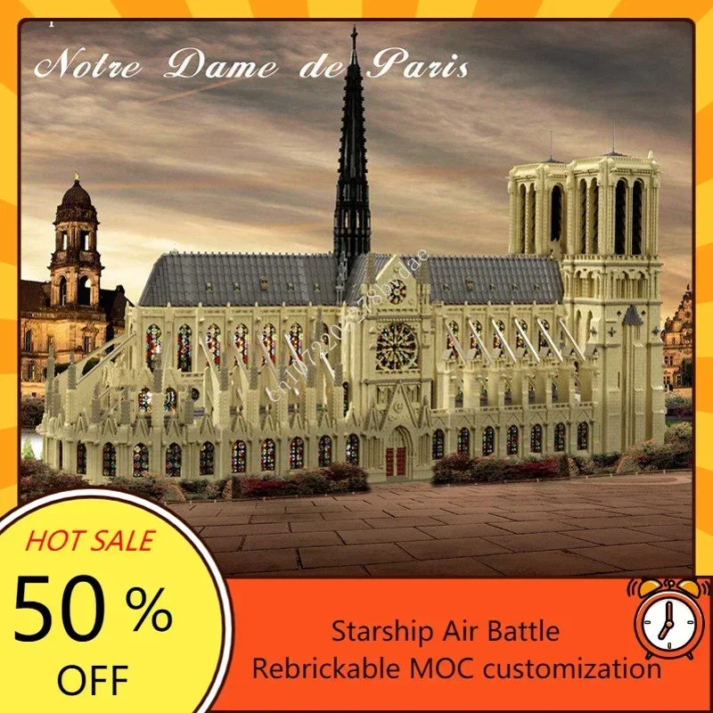 63190PCS-Customized-MOC-Modular-Cathedral-Of-Paris-street-view-Model ...