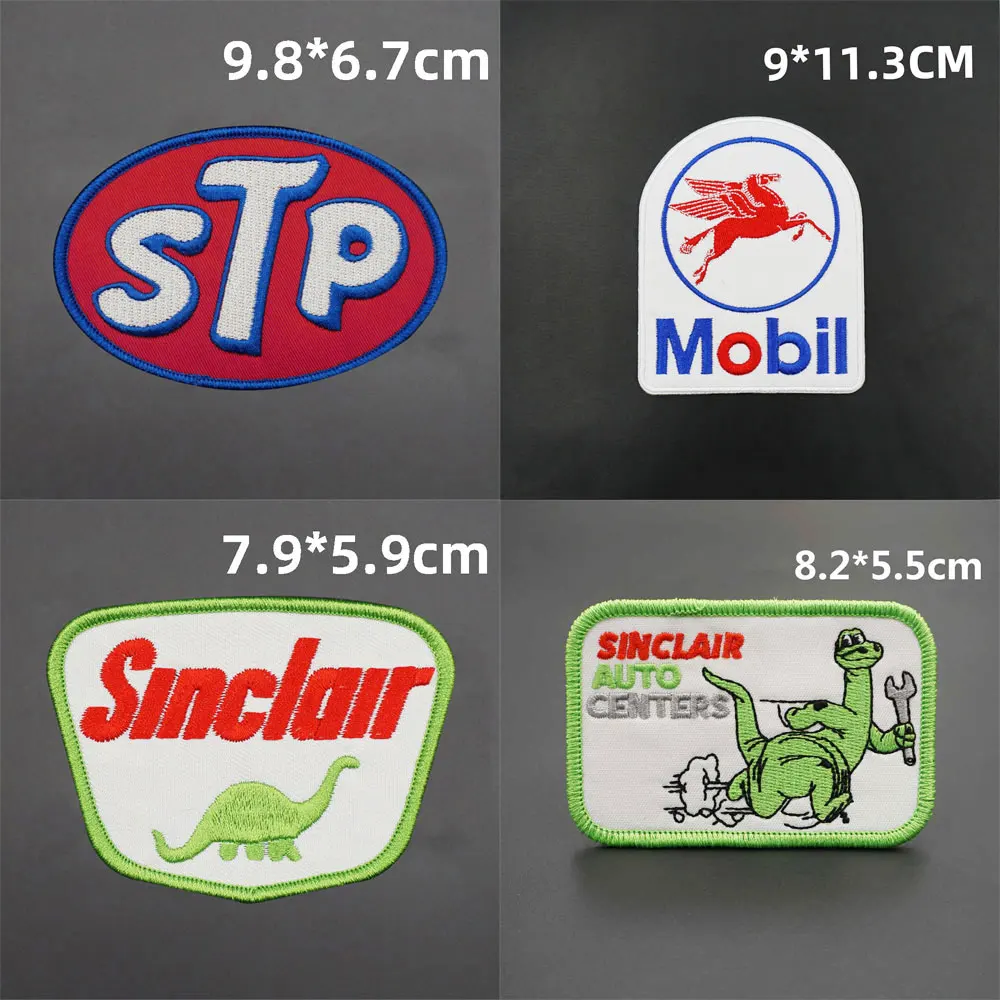 CAR-OIL-Badge-Embroidered-Patches-Armband-Backpack-Badge-with-Hook ...