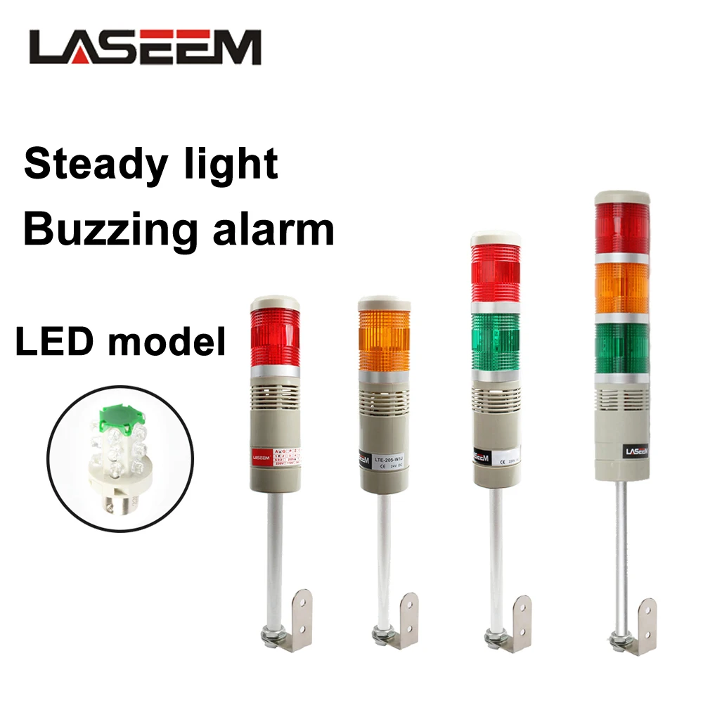 DC-12V-24V-AC-220V-110V-Red-Green-Yellow-led-Industrial-Tower-Signal ...