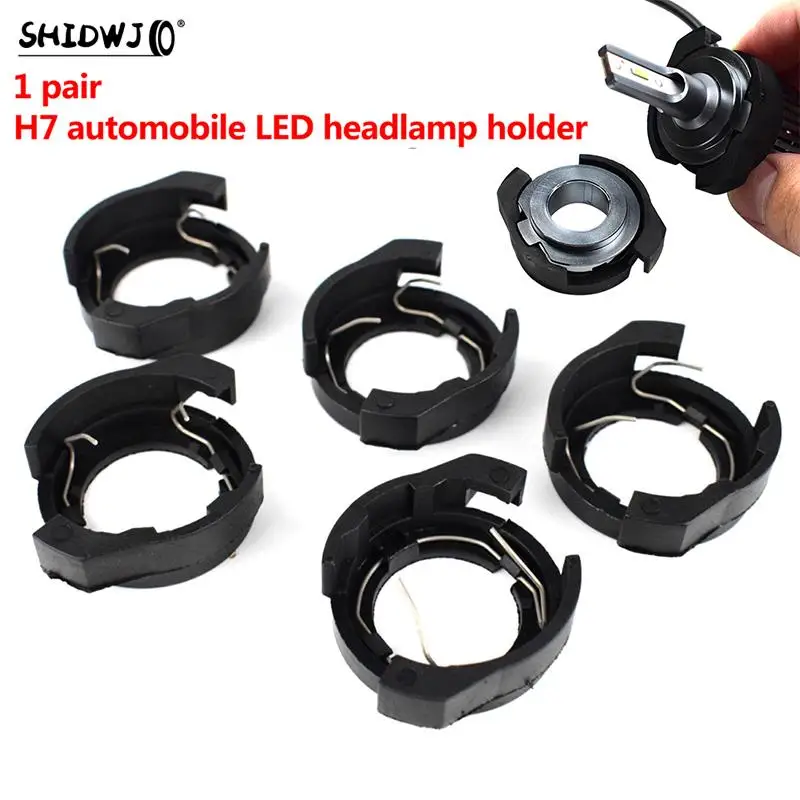 1Pair-H7-Automobile-Led-Headlight-Bulb-Base-Replacement-Holder-Adapter ...