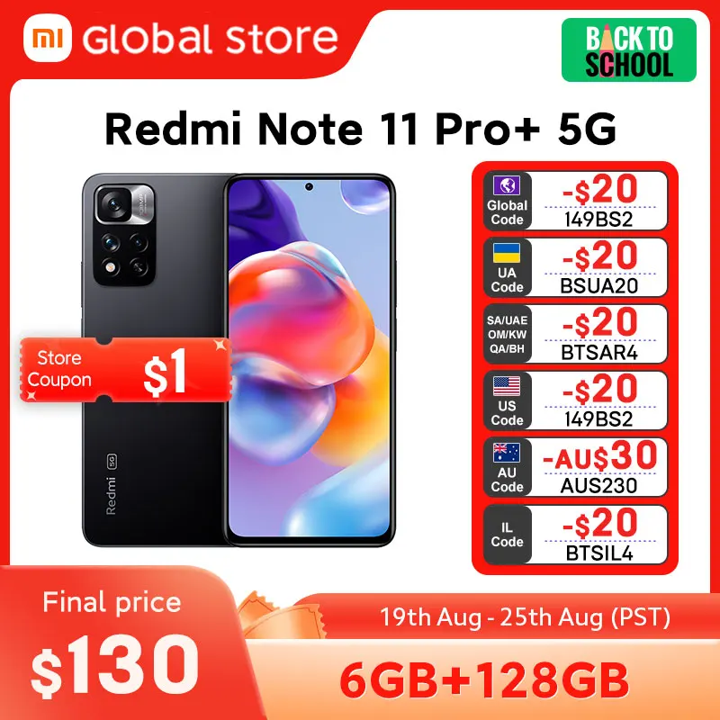 New-Global-Version-Xiaomi-Redmi-Note-11-Pro-Plus-5G-6GB-128GB-Octa-core ...