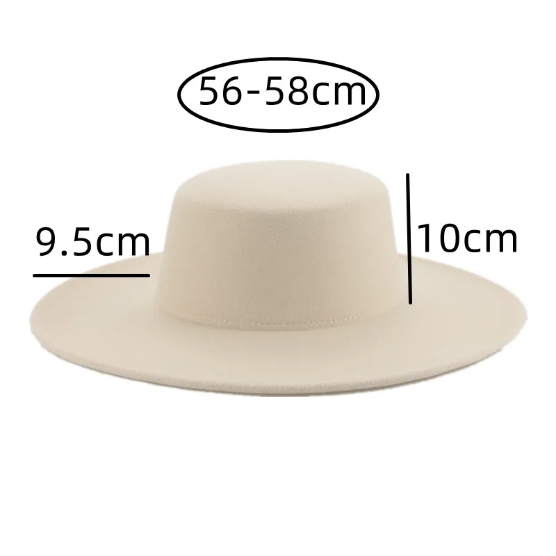 Sombrero Fedora de ala ancha Para hombre Y mujer, gorro plano de Camel ...