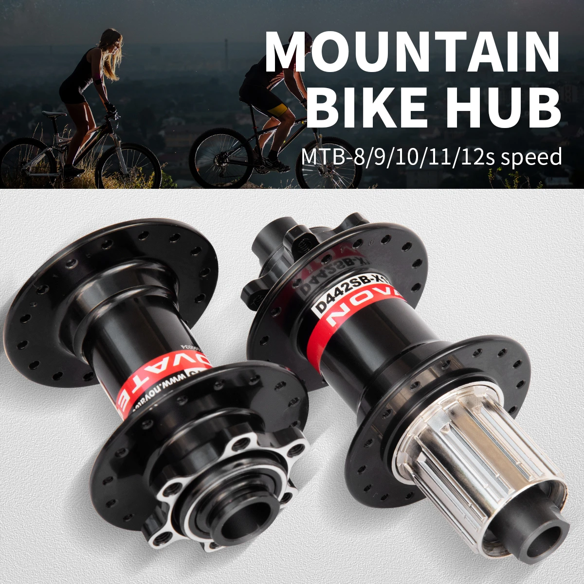 Novatec Wheel Hub Disc Brake Bicycle Hubs Mountain Bike Spoke Hub ...