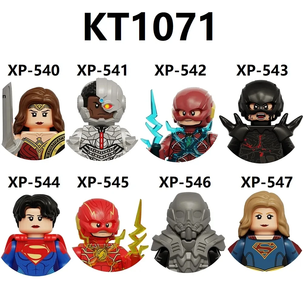 KT1071-Cyborg-The-Flash-Black-Flash-Supergirl-General-Zod-Heroes-Bricks ...