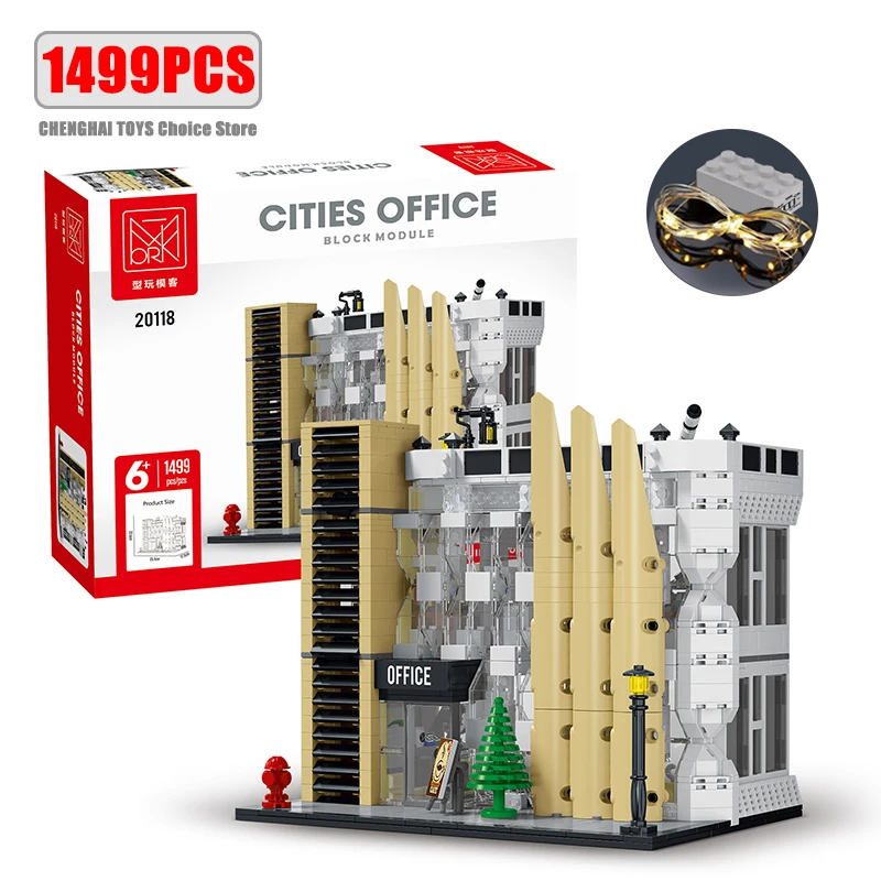 1499pcs-City-Office-Modular-Building-Bricks-MOC-Modern-Infrastructure ...