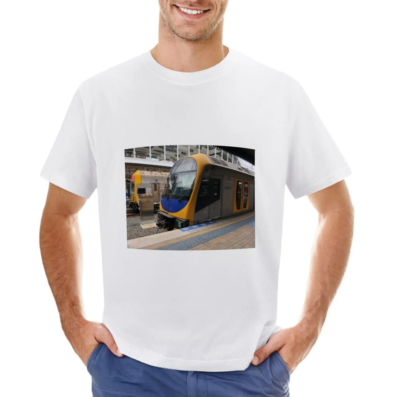 NSW-TrainLink-InterCity-V-Set-and-H-Set-at-Central-Station-T-Shirt ...