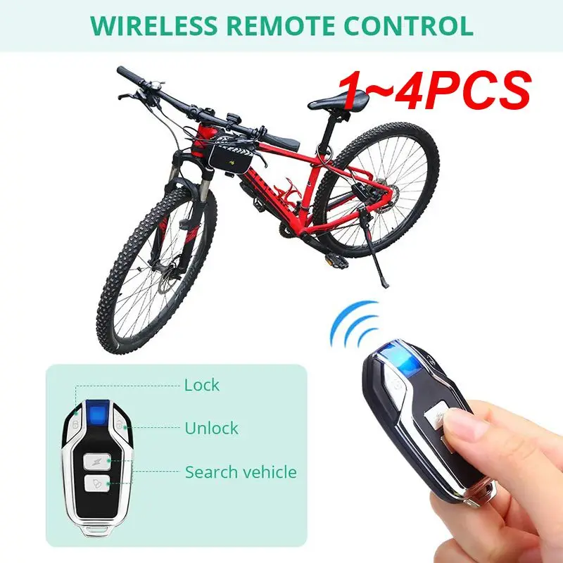 1-4PCS-Smart-Alarm-Lock-Anti-Theft-Chain-For-Bike-Gate-APP-Wireless ...