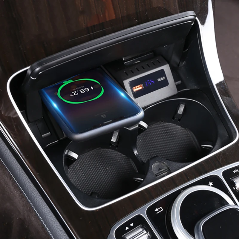 Para-mercedes-benz-w205-glc-x253-amg-c43-c63-2014-2021-15w-carro-qi ...
