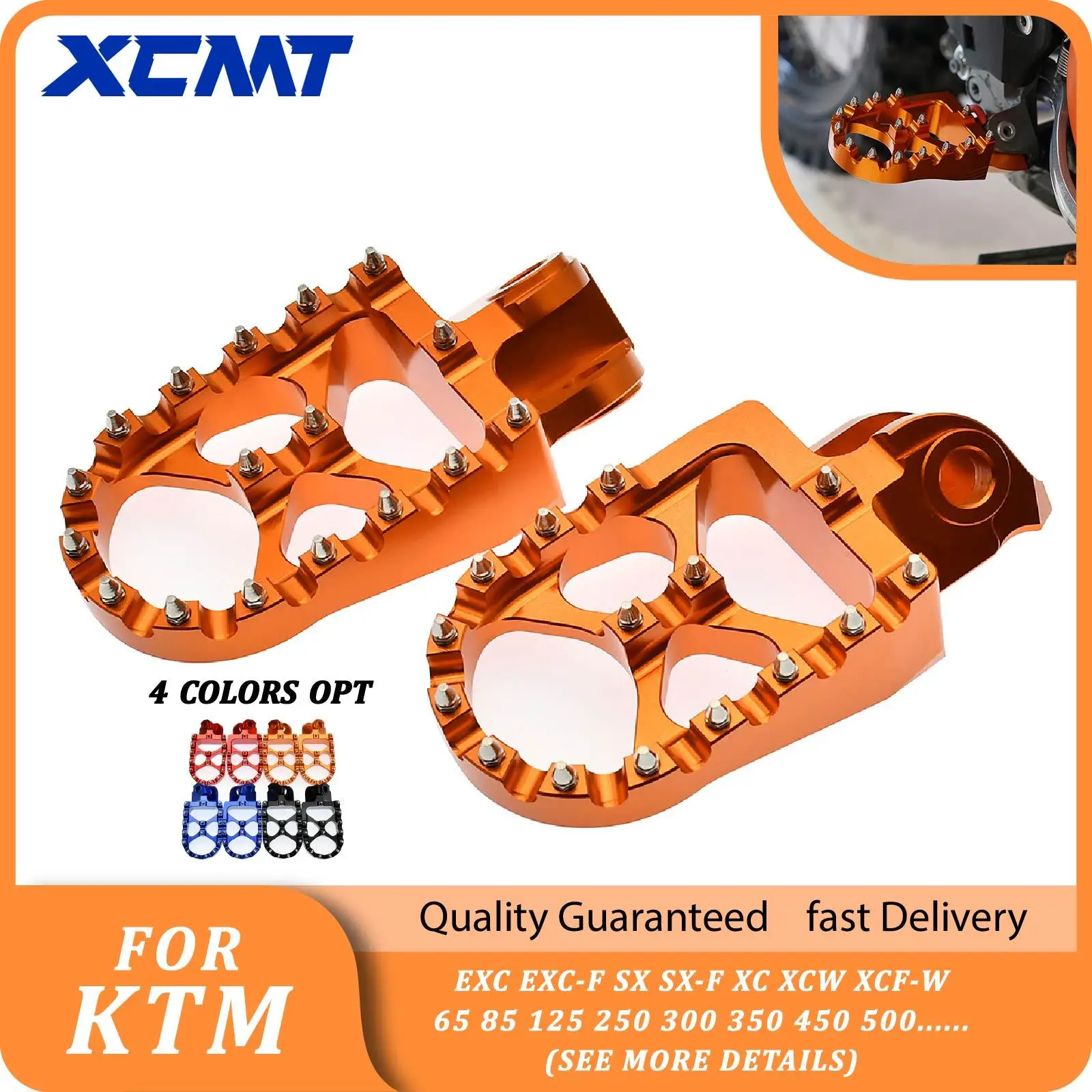Footrest Foot Pegs Footpegs Rests Pedals For KTM EXC EXC-F SX SX-F XC ...