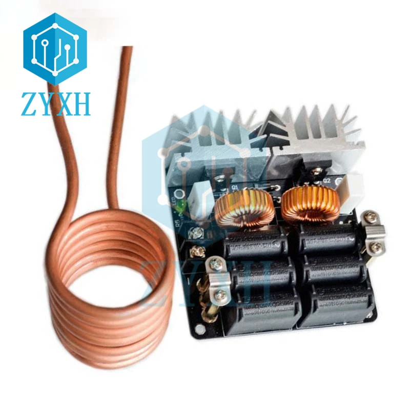 ZVS 테슬라 코일 유도 가열 보드, 저전압 플라이백 드라이버 히터, 12 48V, 20A, 1000W| | - AliExpress