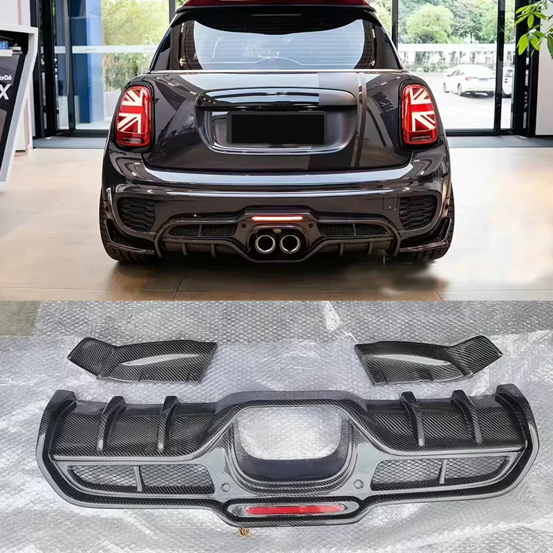 Carbon fiber Rear lip with light for BMW mini F55 F56 modified resin ...