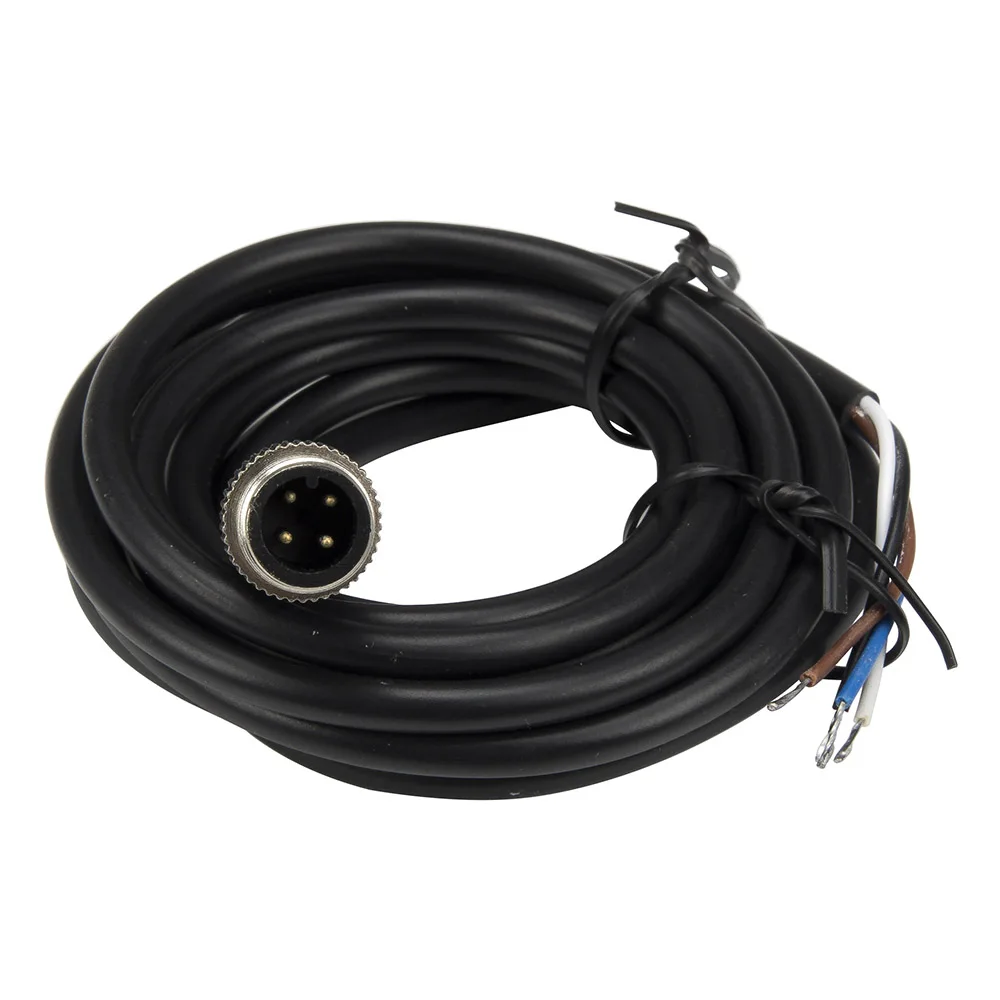 FSC12 MS 4 M12 2m PVC cable sensor connector 4 pins straight male head ...