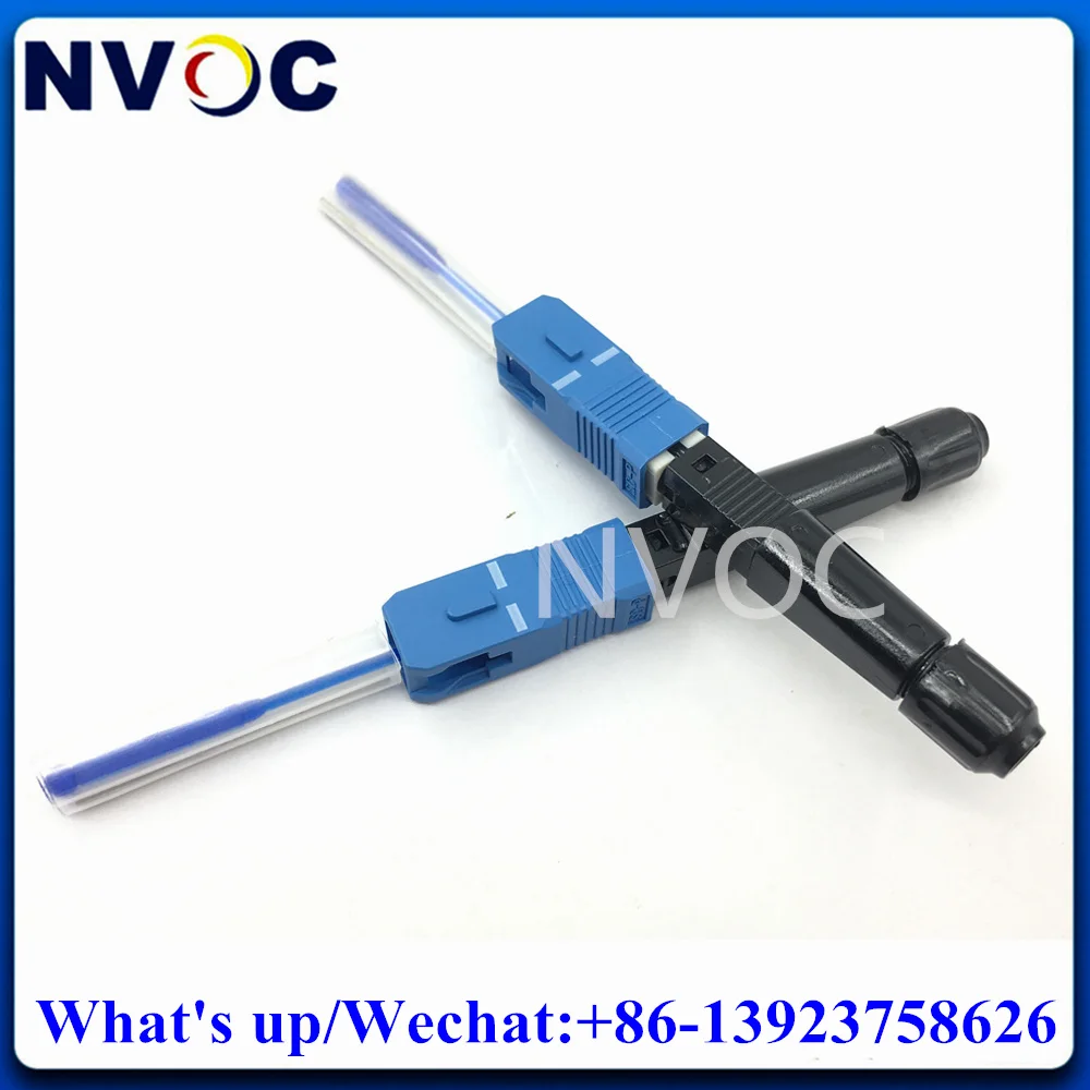 Free Shipping 100pcs/lot Sc Upc Apc Ftth 0.9mm Fusion Splice-on Fast ...