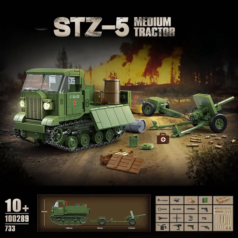 WW2-Military-Weapon-Classic-STZ-5-Medium-Artillery-Tractor-Collect ...