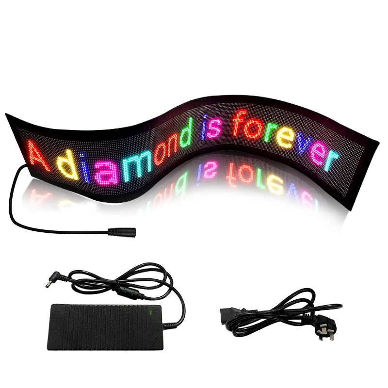 RGB-led-scrolling-text-display-Advertising-Running-LED-Car-Display ...