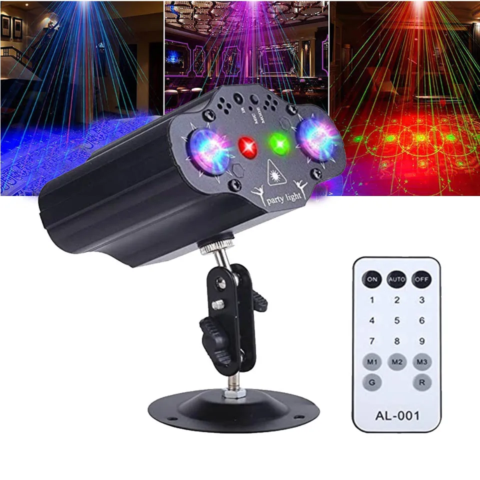 Proyector láser de haz de luz RGB con 15 ojos para fiesta, dispositivo ...